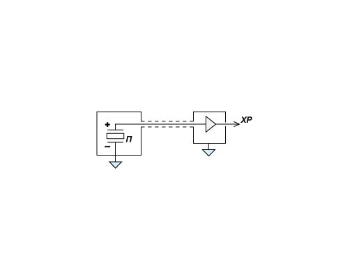 AP2019 Compact accelerometer (shock sensor), connection diagram